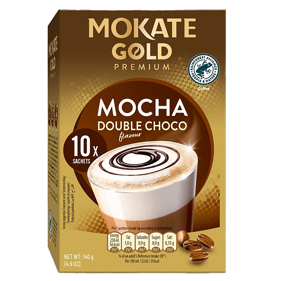 Mokate Premium Gold Mocha Double Choco 10pk 150g | Grocery