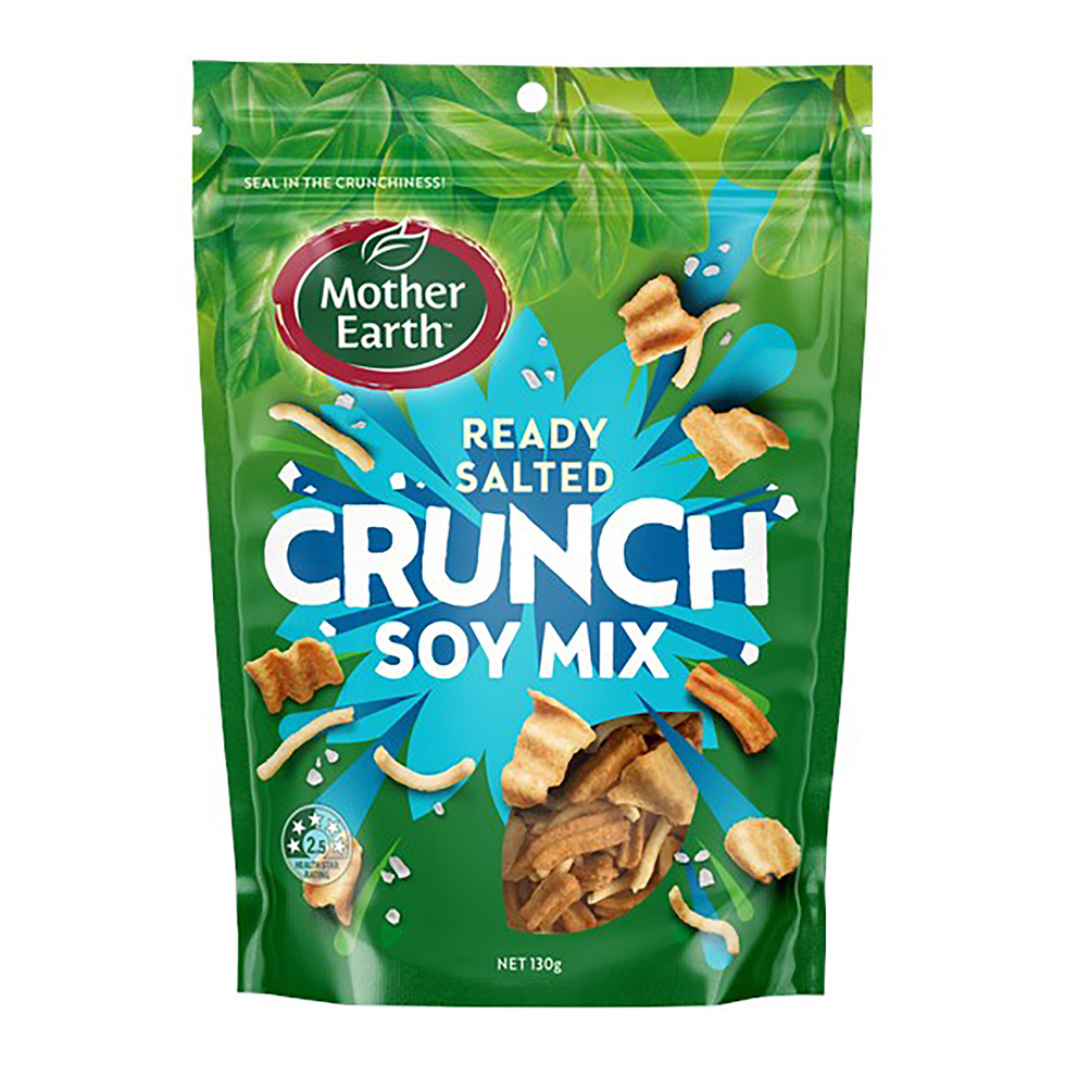 Mother Earth Light Salted Soy Mix Snacks 130g | Grocery