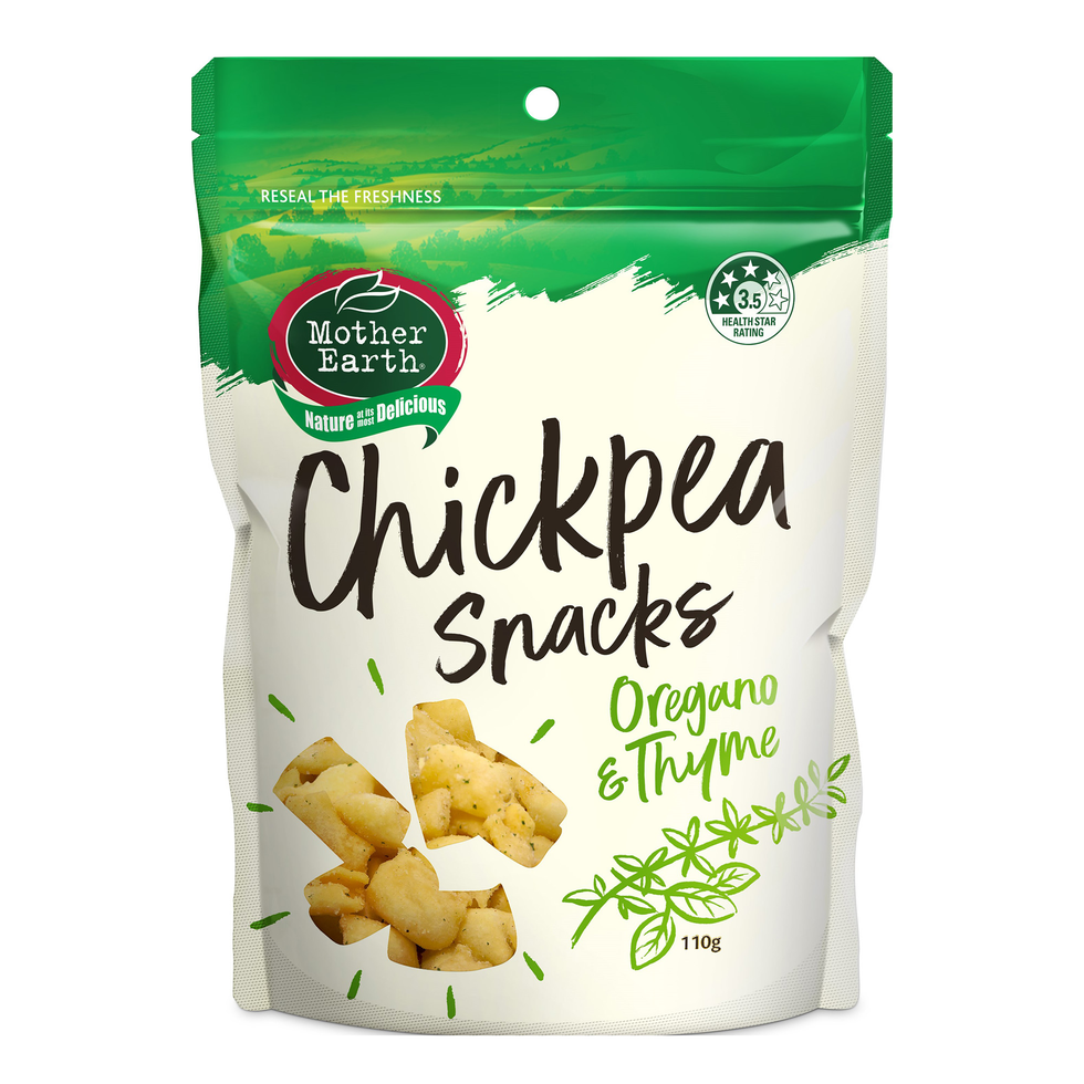 Mother Earth Oregano & Thyme Chickpea Snacks 110g | Grocery