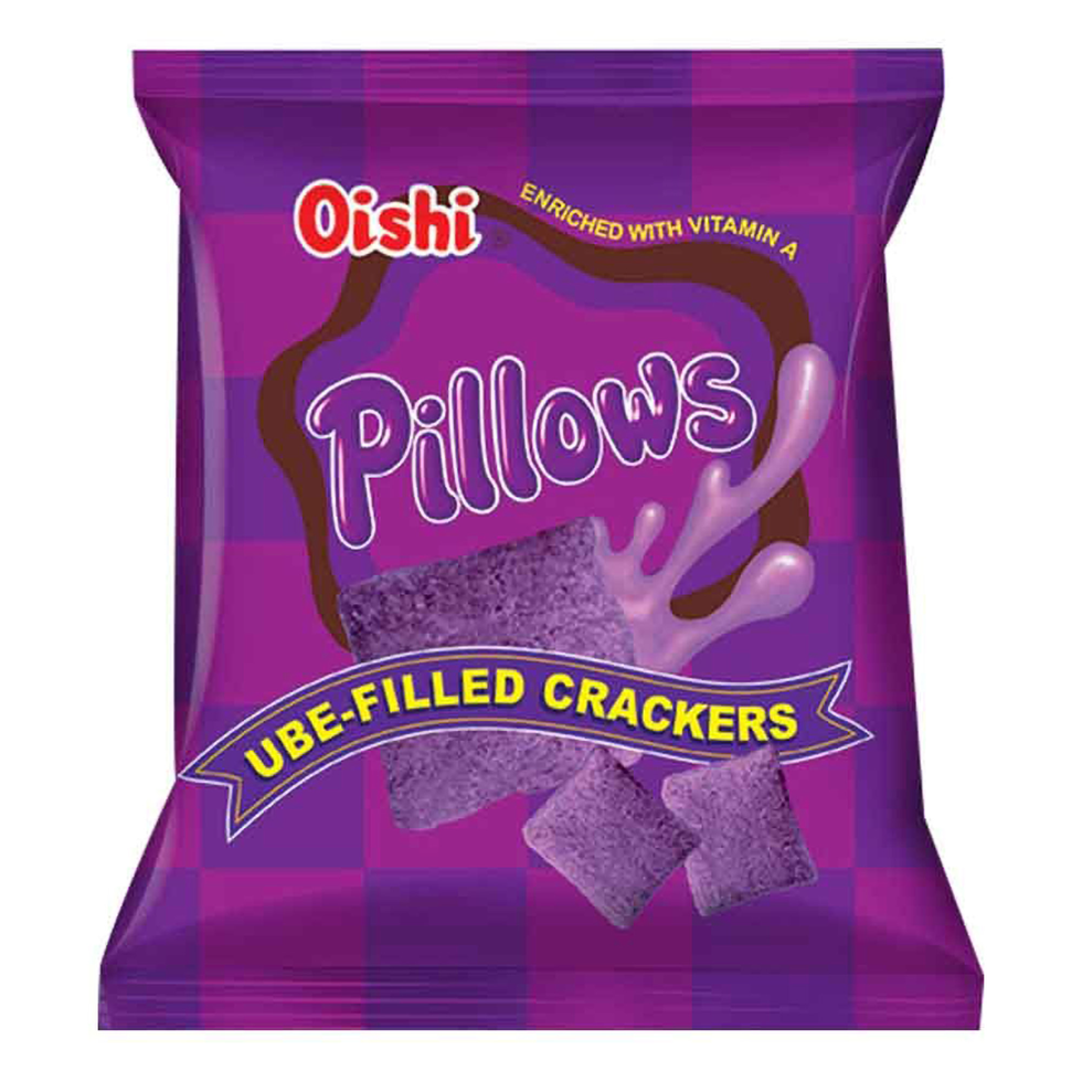 Oishi Pillows Ube-Filled Crackers 38g | Grocery | Crackerjack