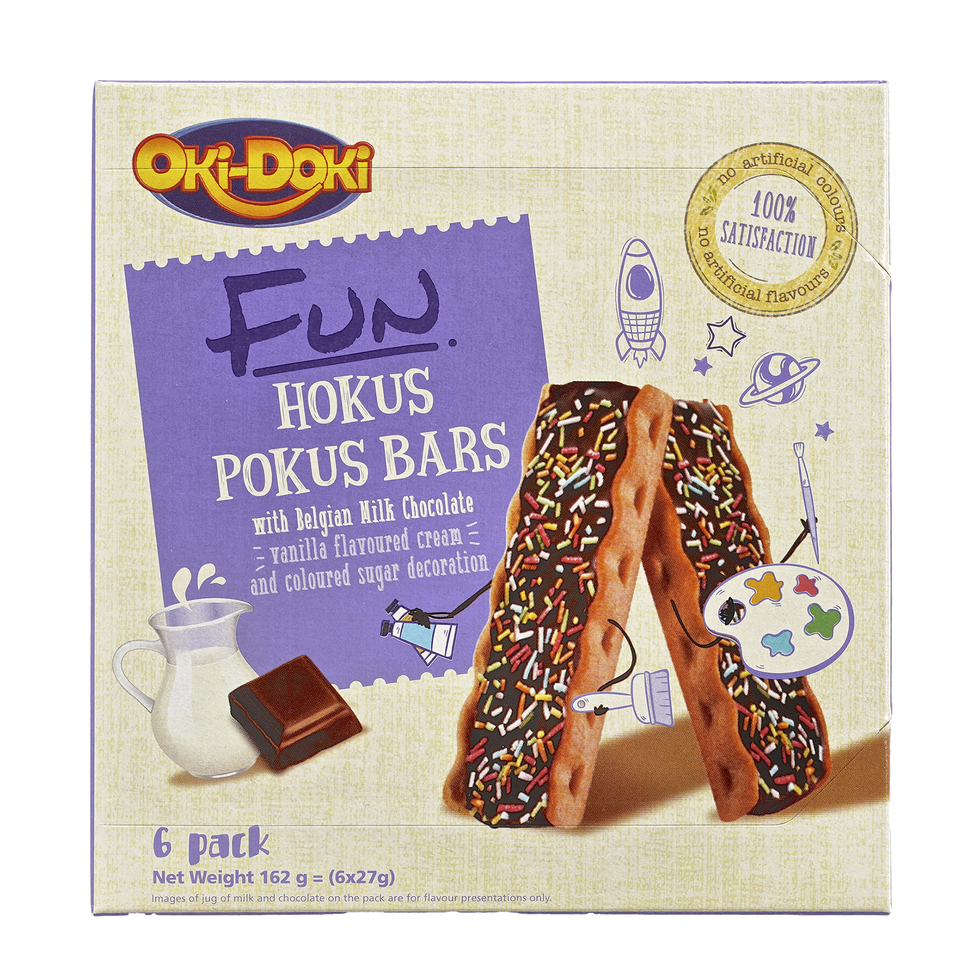 Oki Doki Hokus Pokus Fun Bars 162g | Grocery | Crackerjack