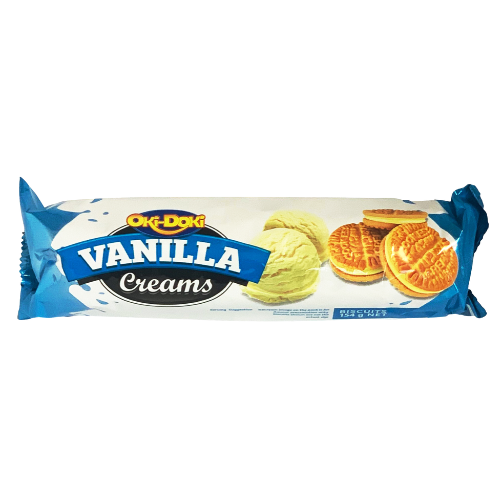 Oki Doki Vanilla Cream Biscuits 154g | Grocery | Crackerjack
