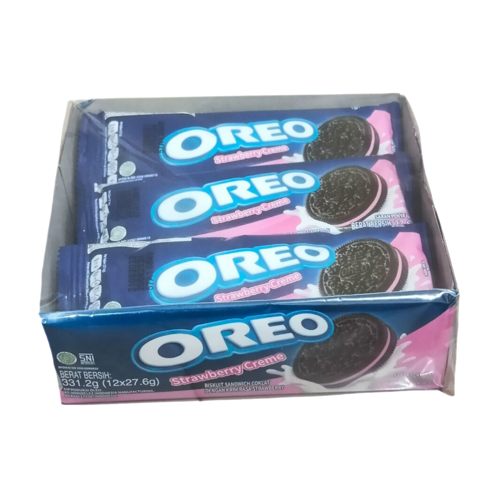 Oreo Strawberry 27.6g 12pk | Grocery | Crackerjack