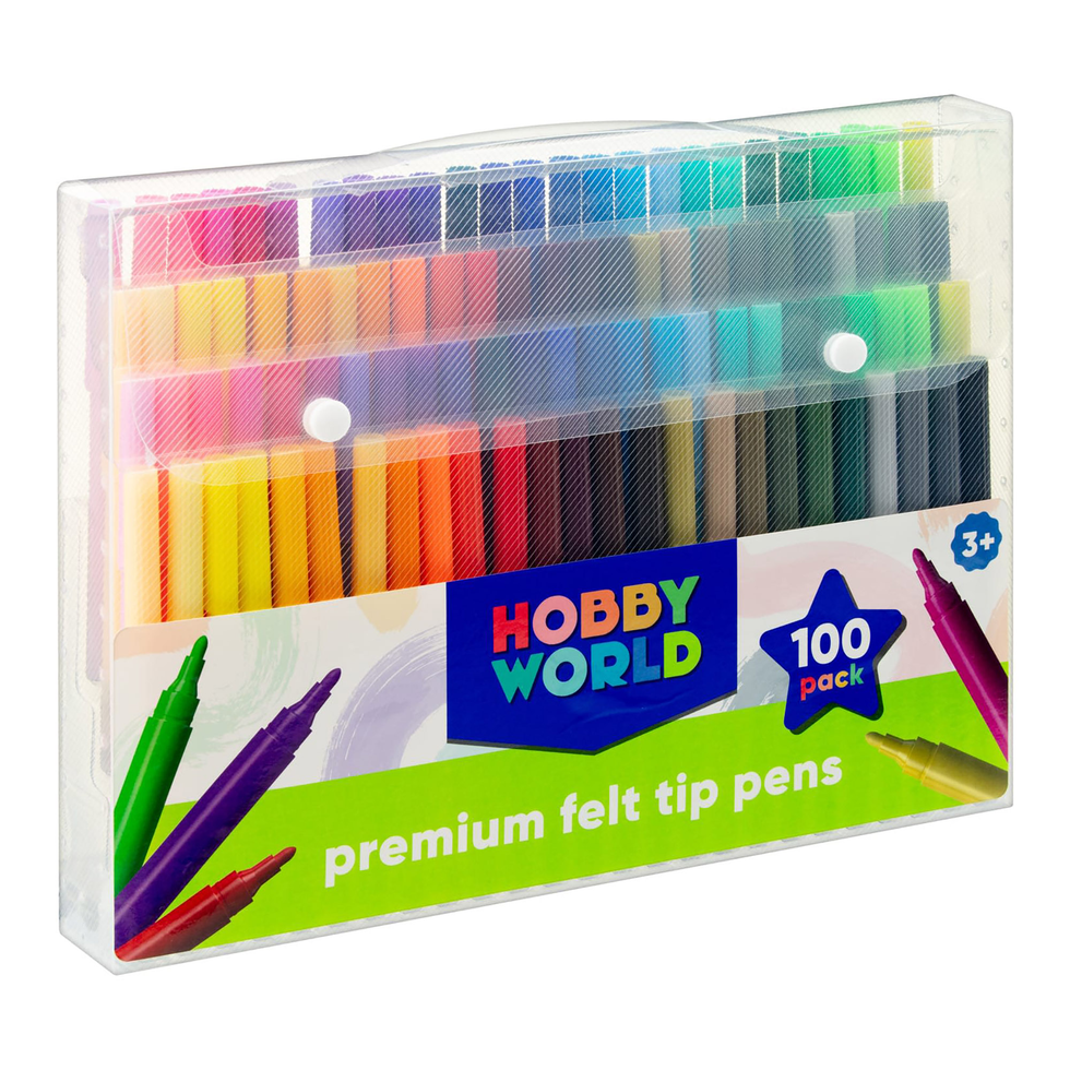 Premium Felt Tips 100pk | Stationery, Party & Craft