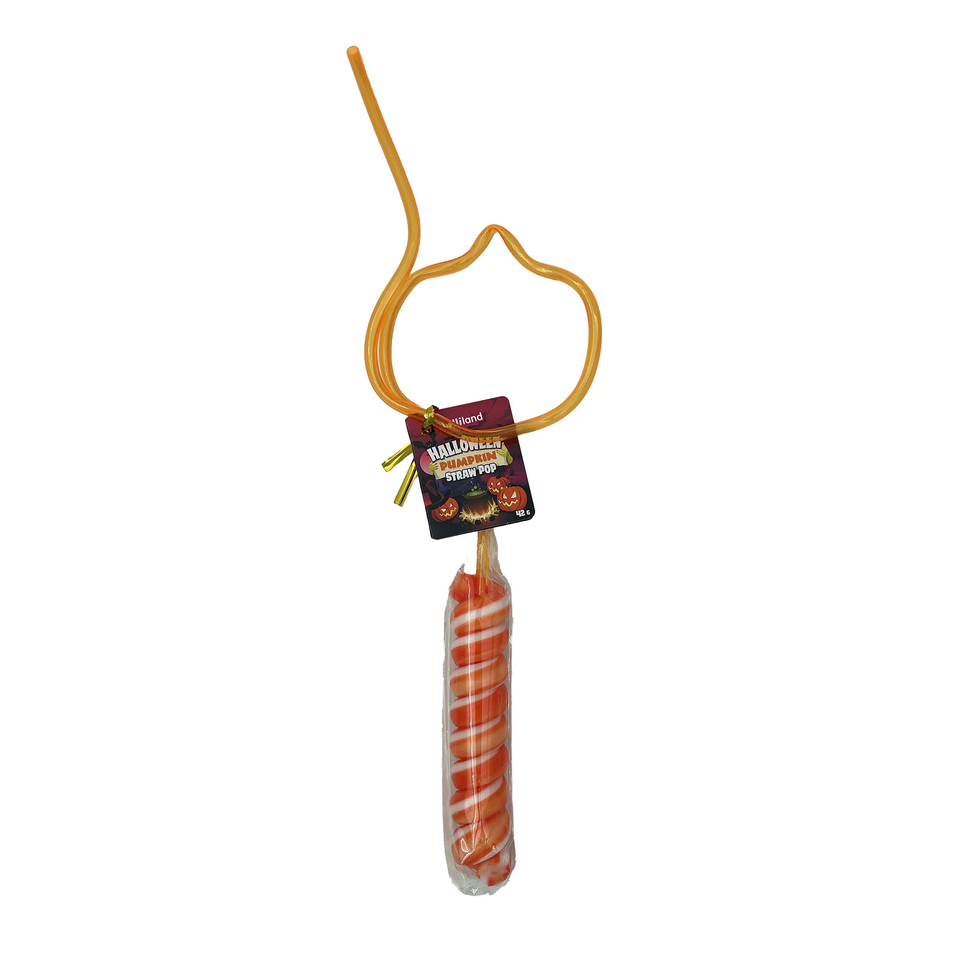 Lolliland Halloween Pumpkin Straw Pop 42g | Halloween