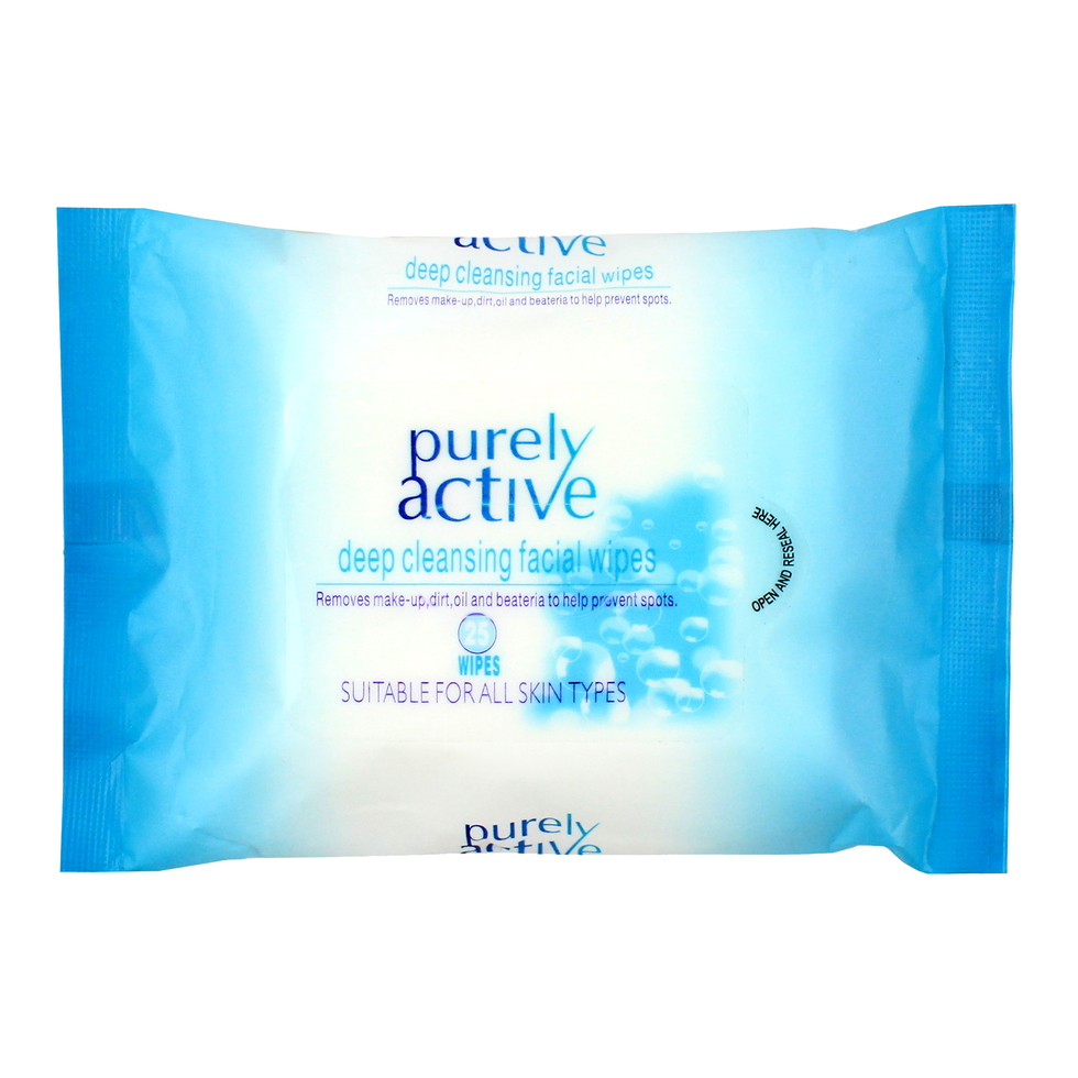 Purely Active Facial Deep Cleansing Wipes 25pcs | Health & Beauty