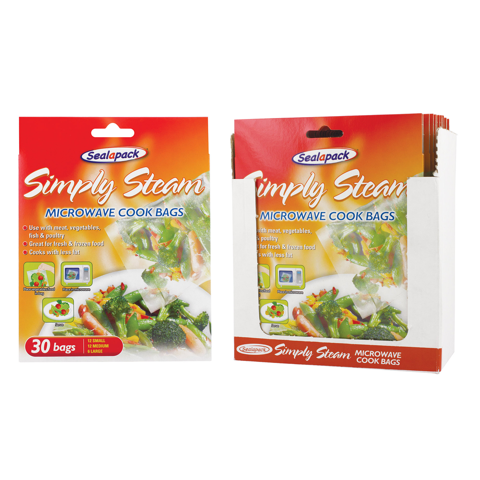 Sealapack Simple Steam Cook Bags 30pk | Household