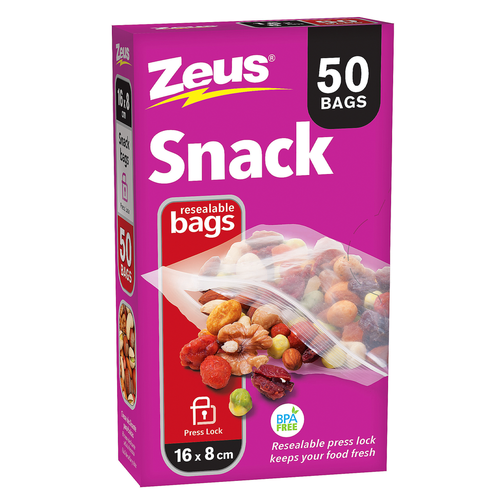Snack Bags Resealable 50pk | Household | Crackerjack