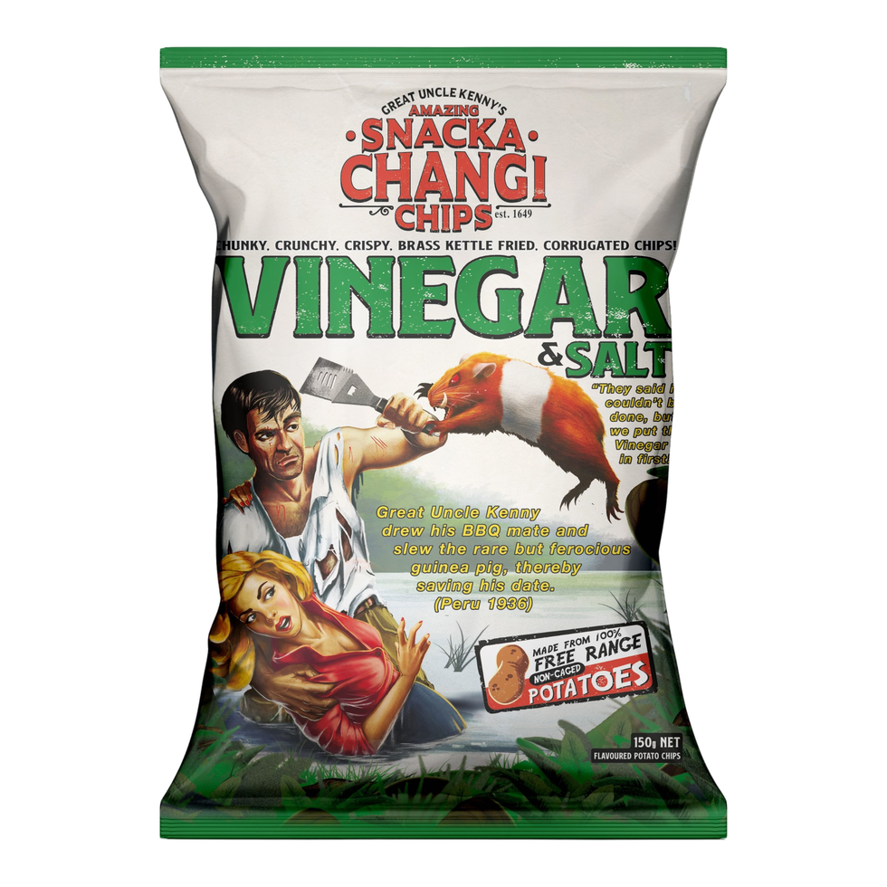 Snacka Changi Kettle Chips Salt & Vinegar 150g | Grocery