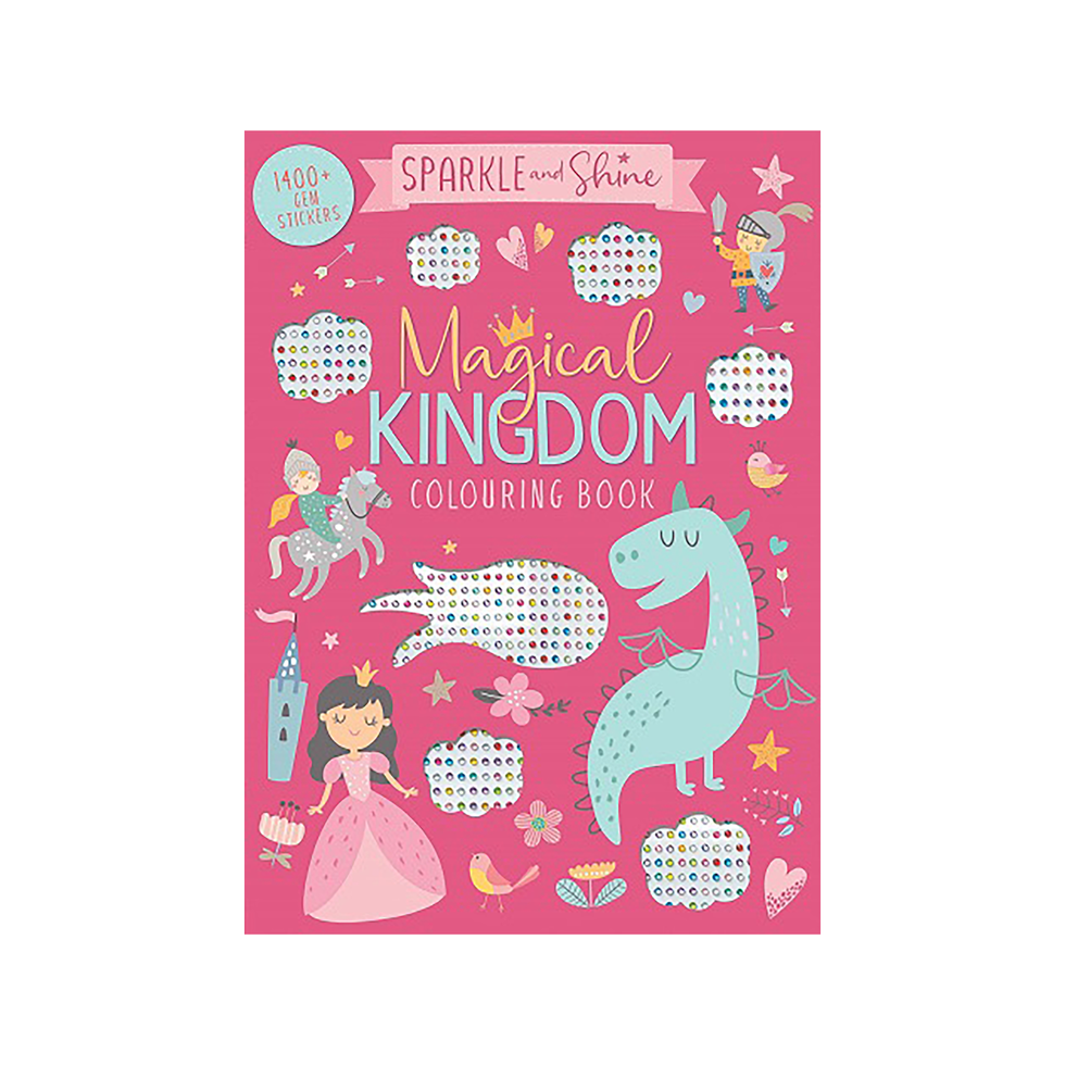 Sparkle & Shine Magical Kingdom Colouring Gem Sticker | Stationery ...