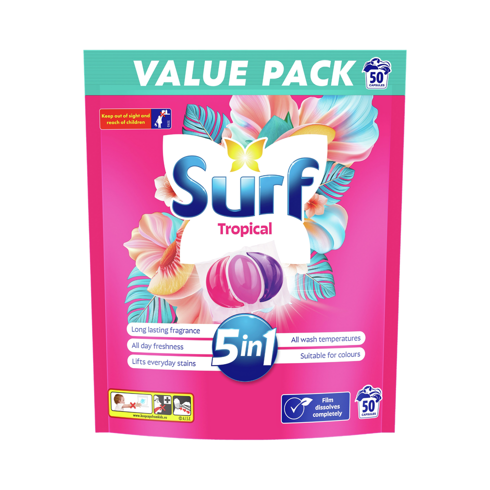 Surf Capsules Tropical 50pk | Household | Crackerjack