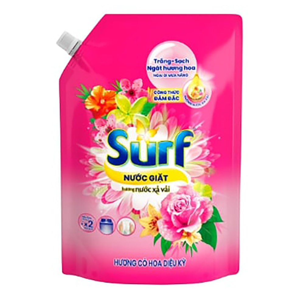 Surf Liquid Detergent Floral Pouch 2.9kg | Household
