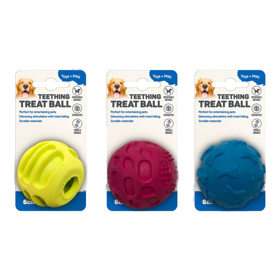 Teething Treat Ball Assorted | Pet | Crackerjack