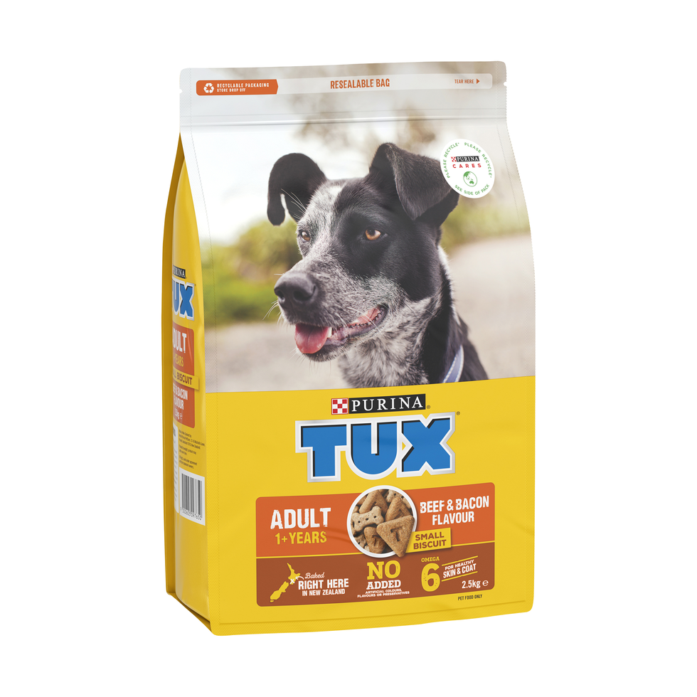Tux Dry Dog food Beef & Bacon 2.5kg | Pet | Crackerjack