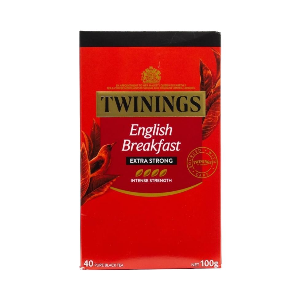 Twinings Pure Black Tea Extra Strong Intense Strength 100g 40pk | Grocery