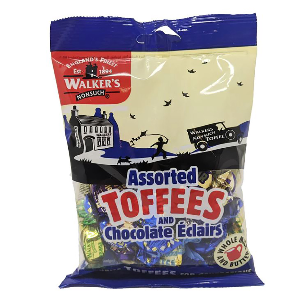 Walker's Assorted Toffees & Chocolate Eclairs 150g | Confectionery