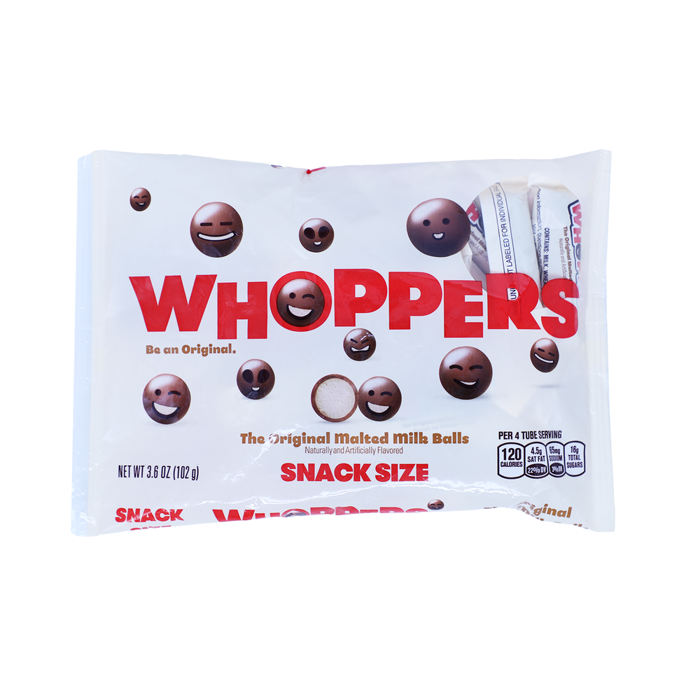 Whoppers Original Snack Size Bag 102g | Confectionery