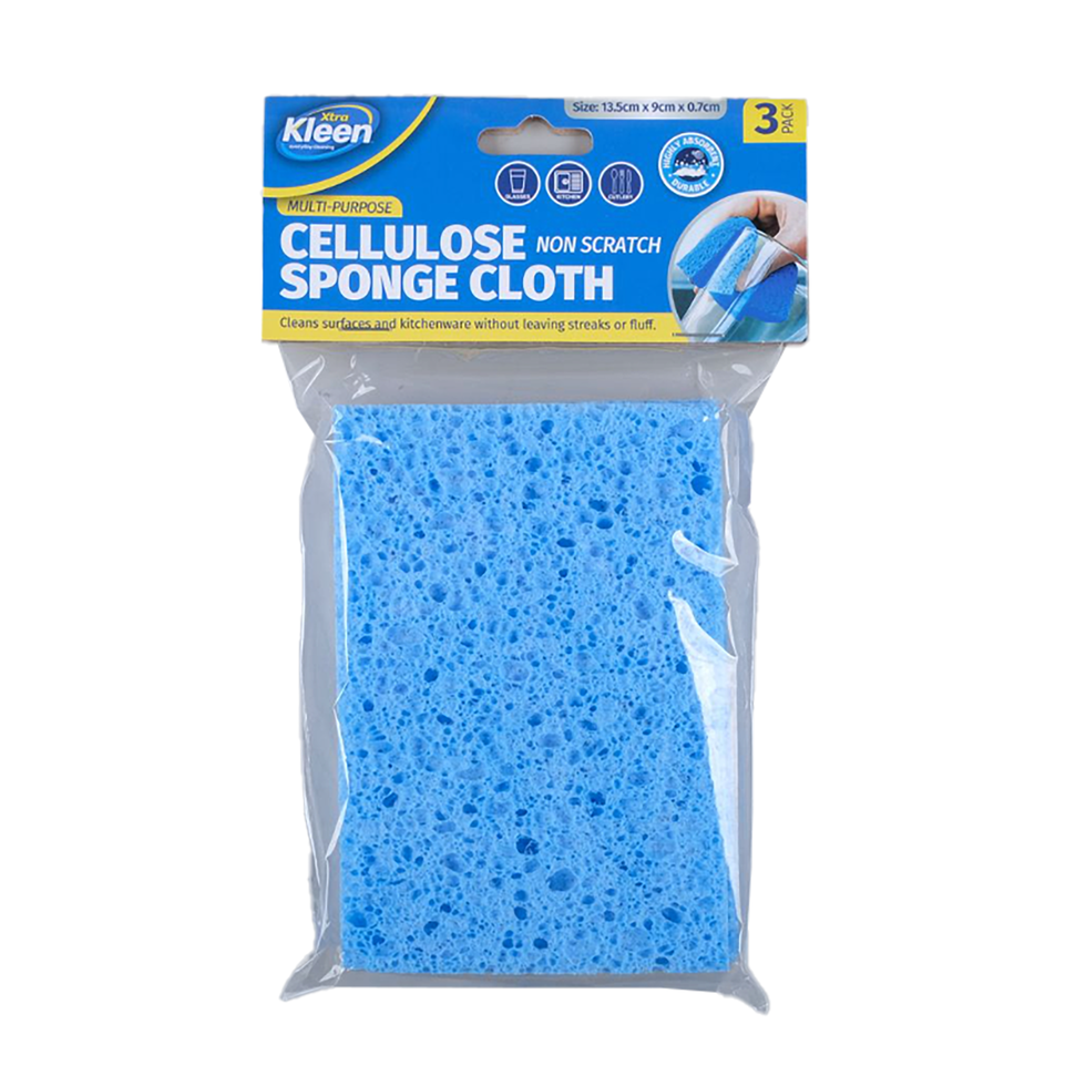Xtra Kleen Cellulose Sponge 3pk | Household | Crackerjack